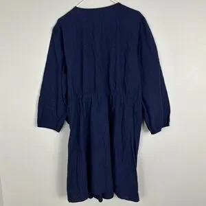 Old Navy | Dresses | Old Navy Waist Defined Wrap Dress Blue Womens Size ...